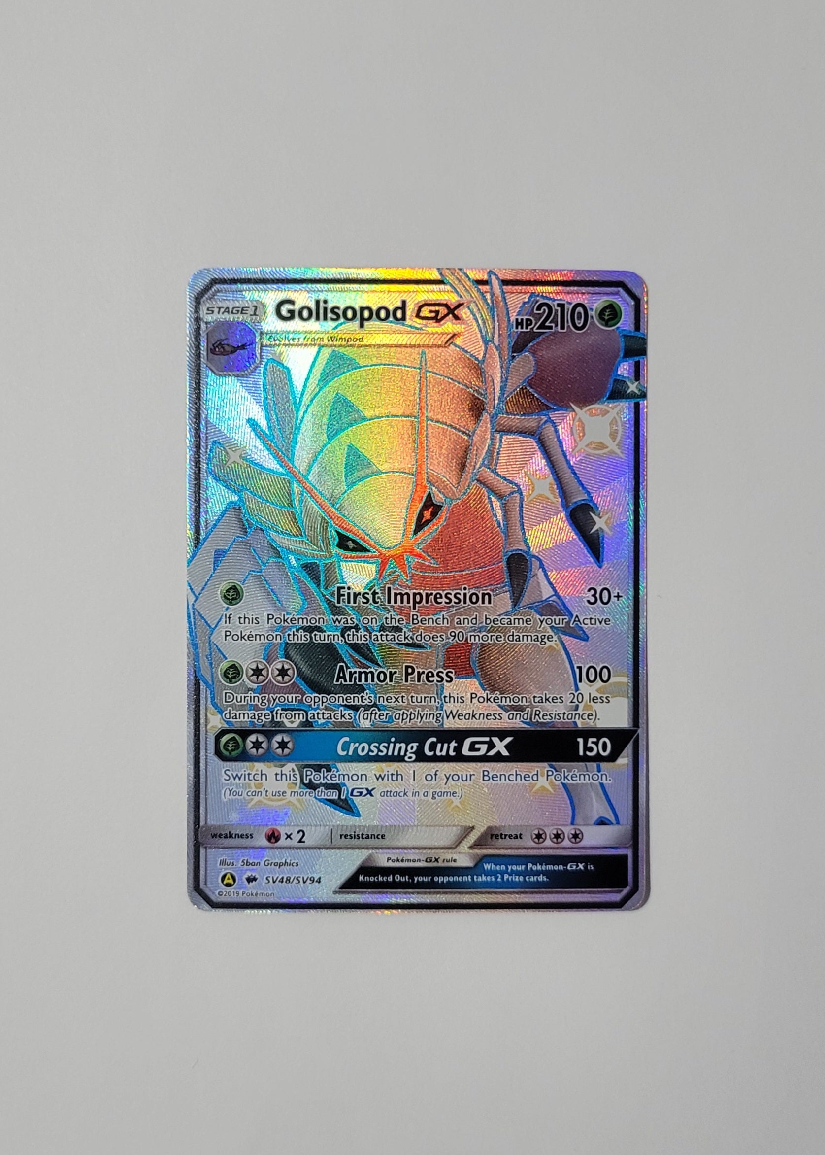 Golisopod GX SV84/SV94 - Hidden Fates: Shiny Vault – Level Up Games