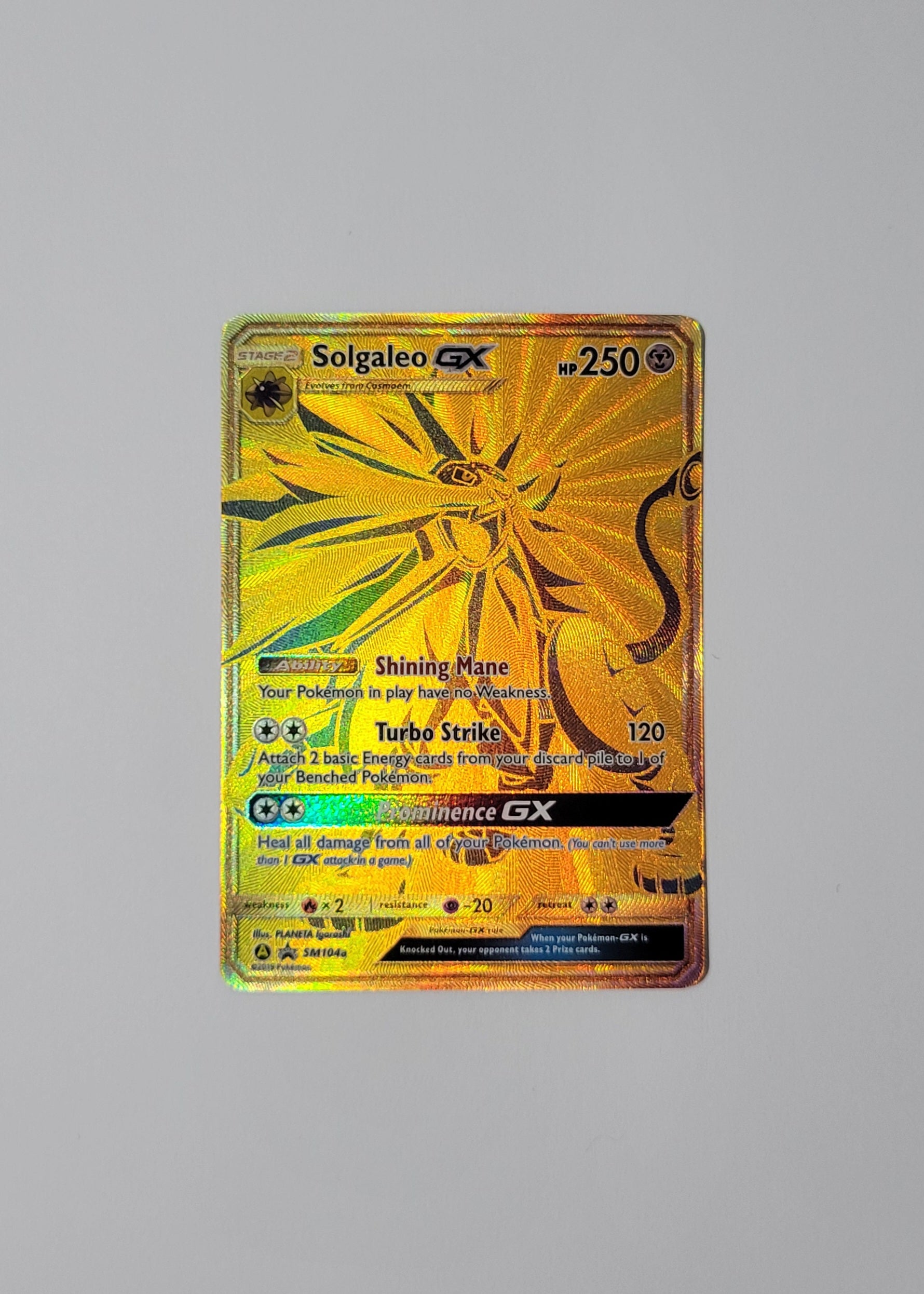 Solgaleo GX SM104a - Black Star Promo – Level Up Games
