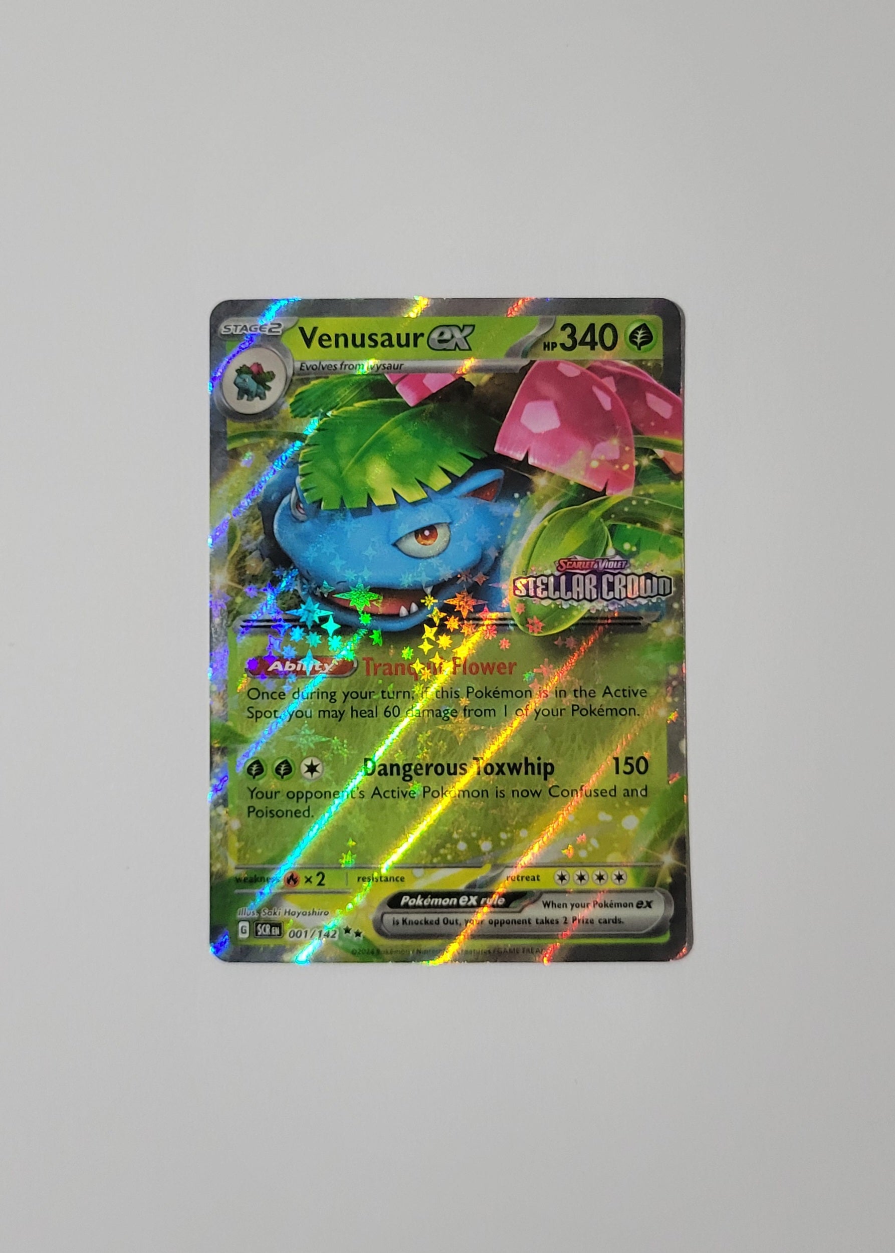 Venusaur ex 001/142 (Stamped) - Stellar Crown – Level Up Games