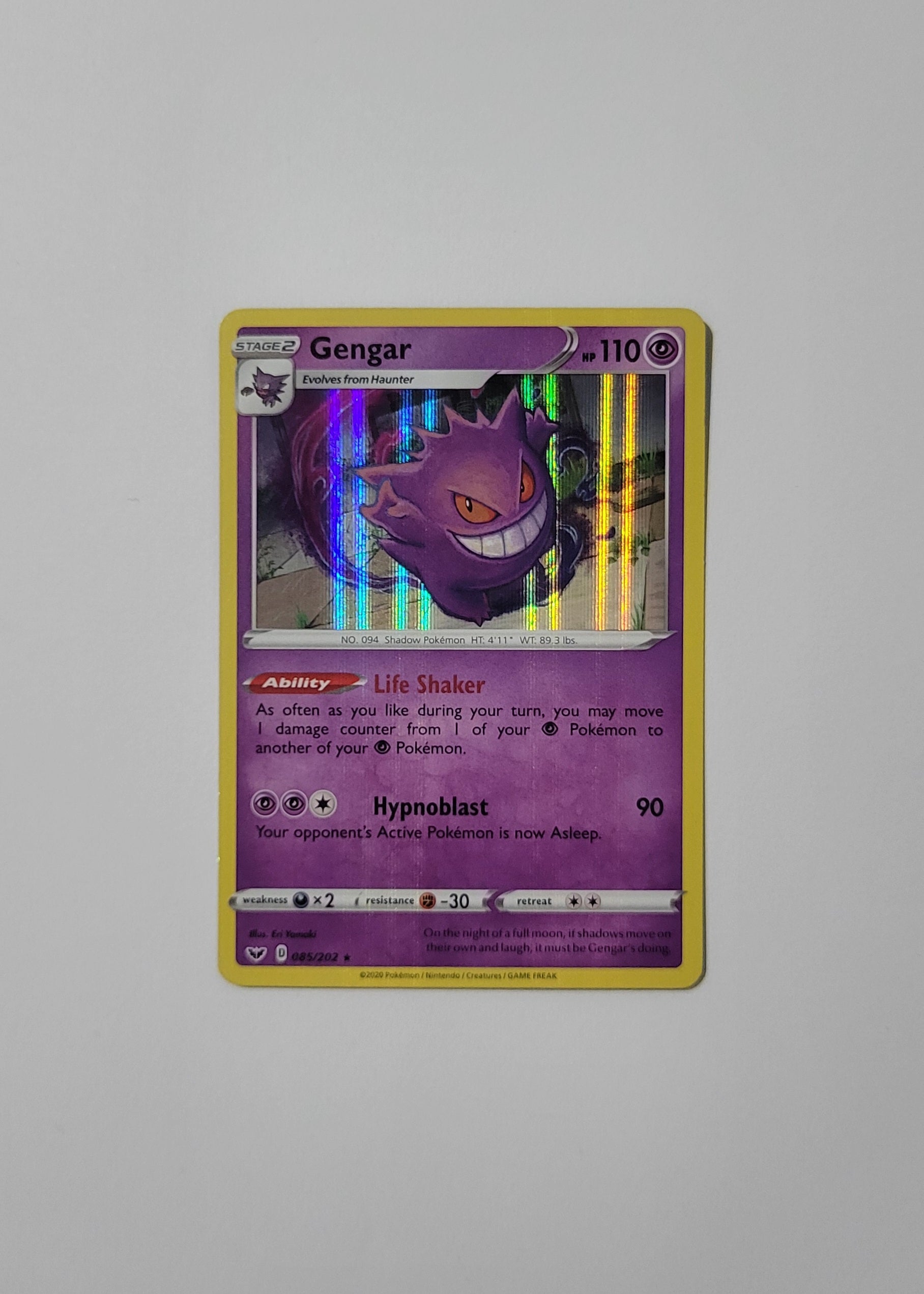 Gengar 085/202 (Holo) - Sword & Shield Base Set – Level Up Games